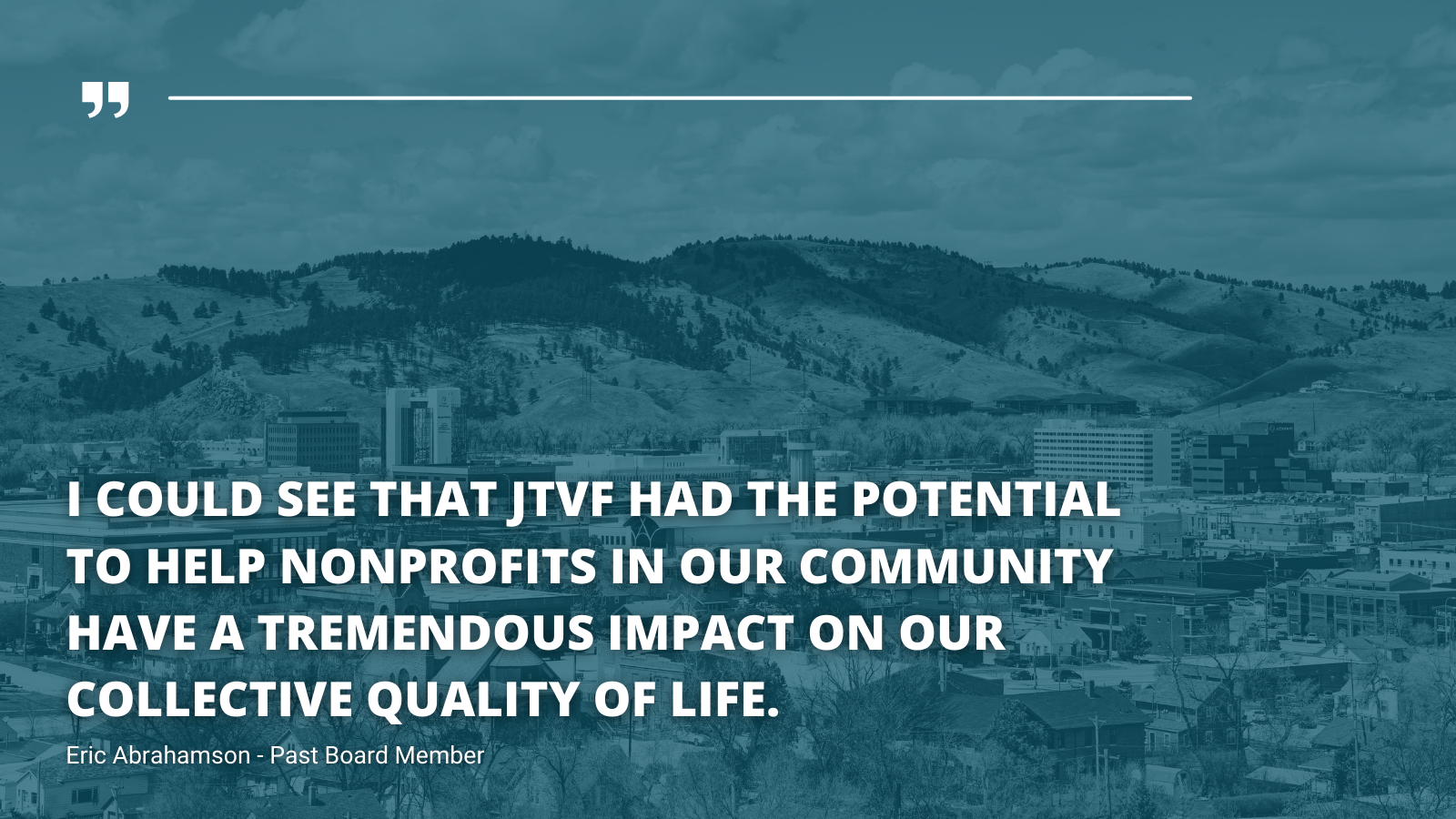 Thank You Eric Abrahamson - John T. Vucurevich Foundation